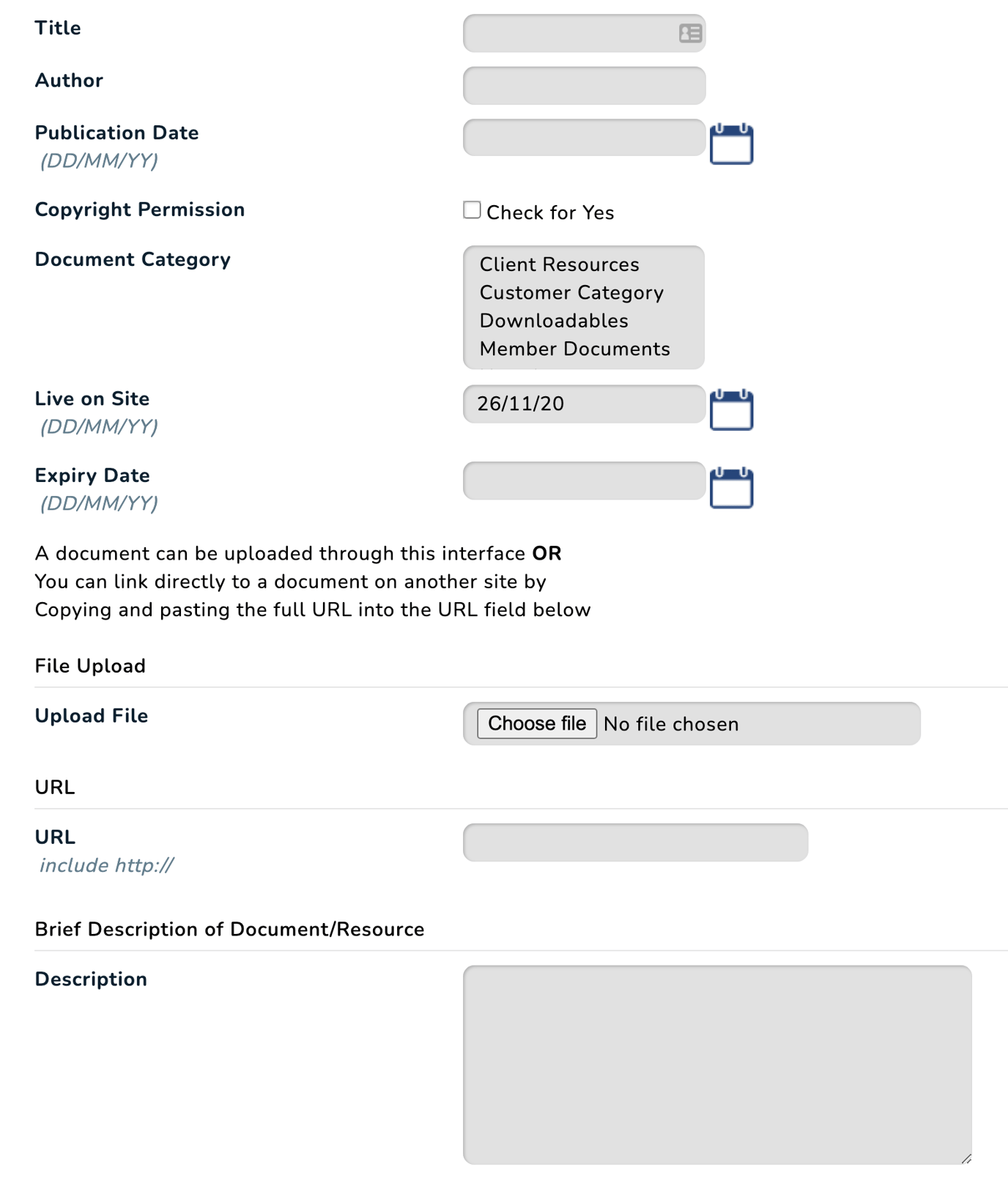 Document Library Module